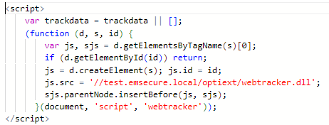 Admin Configuration - Data Integration - Tracker Scripts